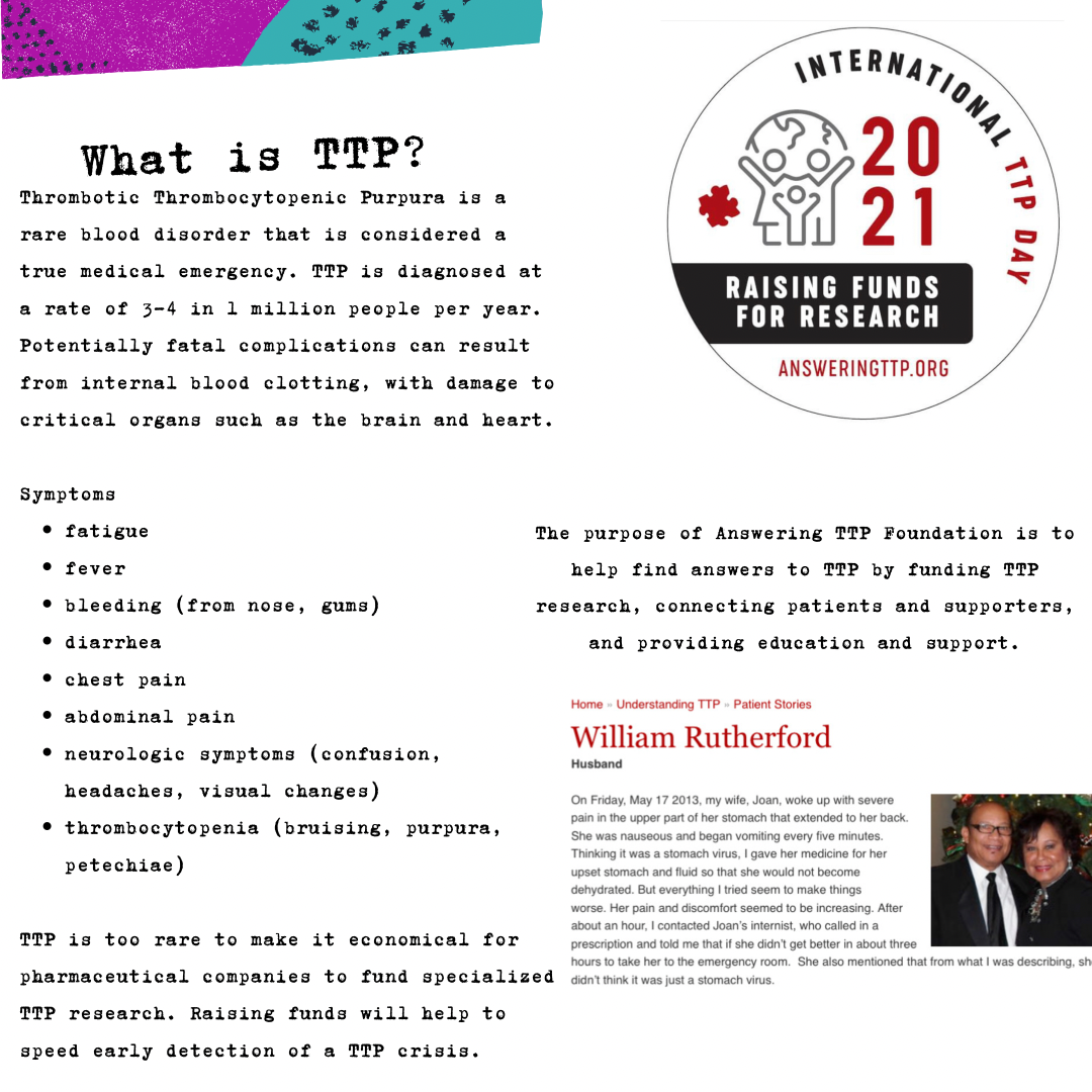 RAISING AWARENESS ON INTERNATIONAL TTP DAY – Be Seen By Staci